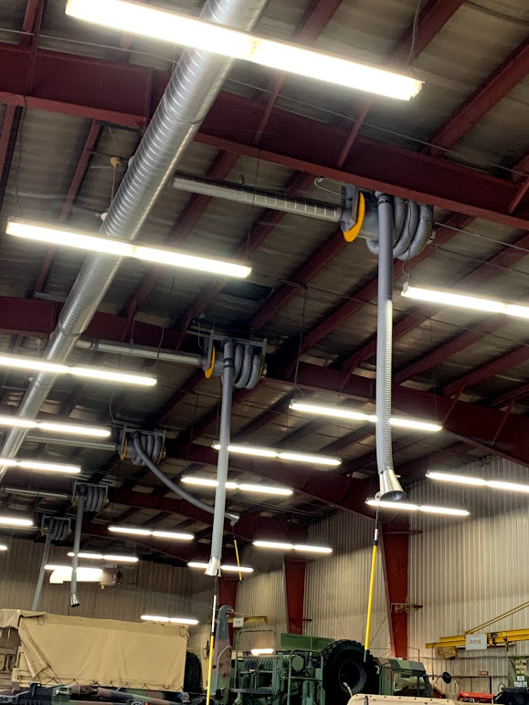 Custom Vehicle Exhaust Removal System for Wisconsin Heavy Equipment ...